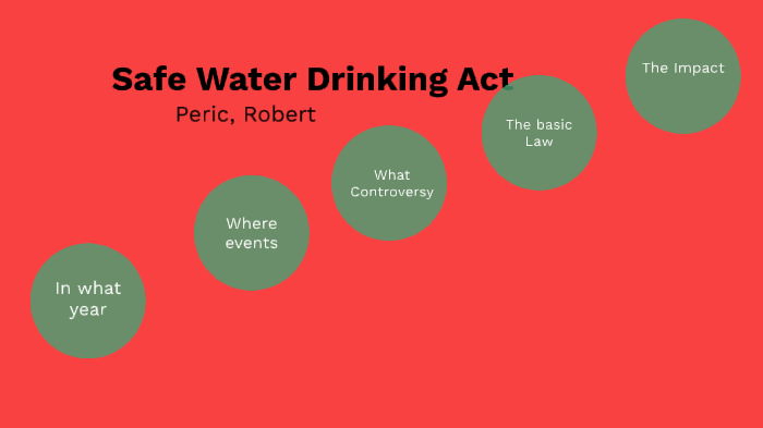 Safe drinking water act by Peric Brooks on Prezi