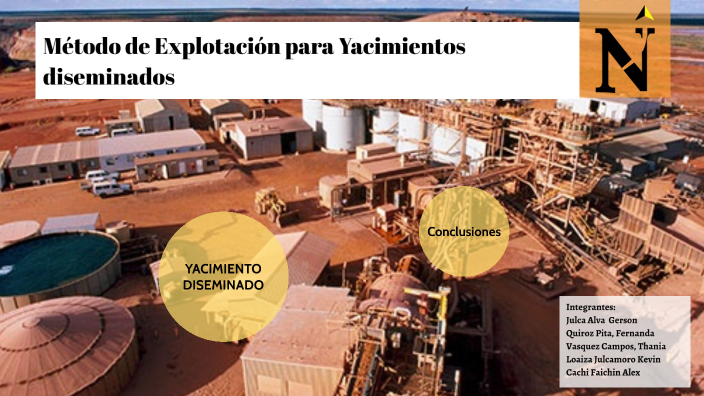 método de explotación para yacimientos diseminados by Melani Vásquez on ...