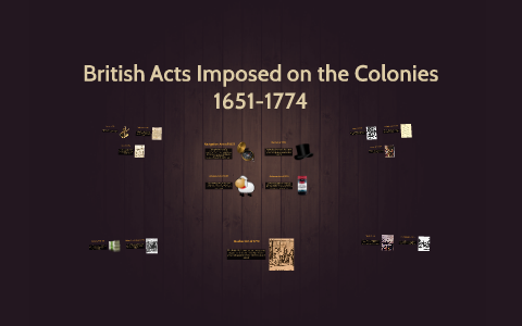British Acts Imposed on the Colonies 1651-1774 by Alyssa Cortez on Prezi