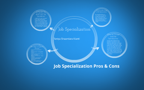 3 Questions You Would Need To Know About Job Specialization by taniya ...
