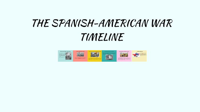 THE SPANISH-AMERICAN WAR TIMELINE by Clara Ortí López on Prezi