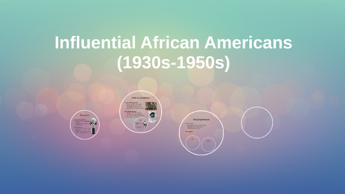 Influential African Americans (1930s-1950s) by Nyah Dismukes on Prezi