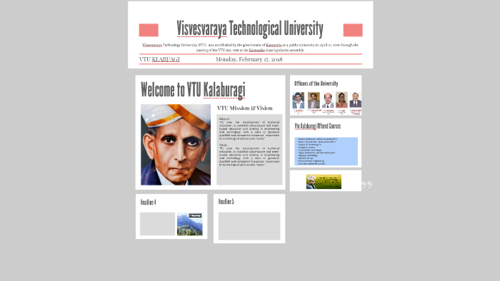 Visvesvaraya Technological University by ragini kunchae on Prezi