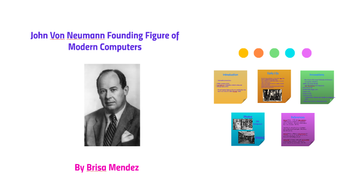 John Von Neumann Founding Figure of Modern Computers by Brisa Mendez