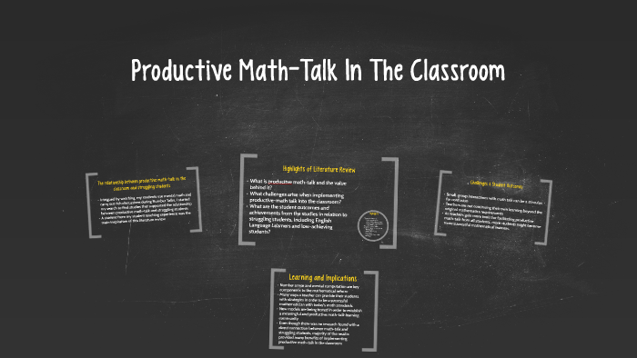 Productive Math-Talk In The Classroom by on Prezi