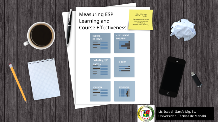 Measuring ESP learning and course effectiveness by Adriana Farfán on Prezi