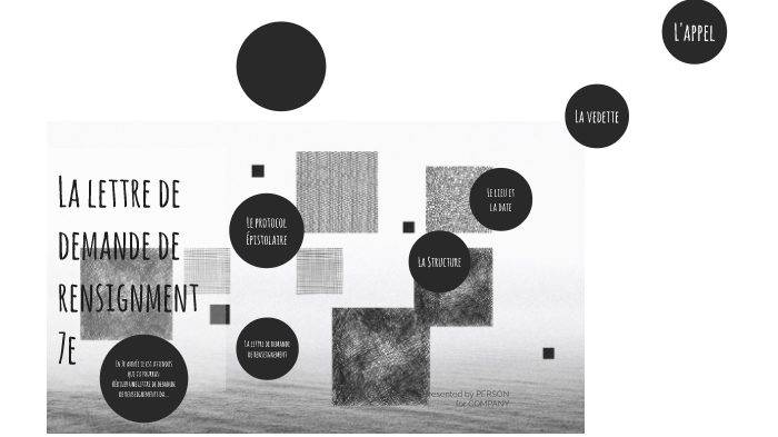 Lettre de demande de renseignement by Lex Kal on Prezi