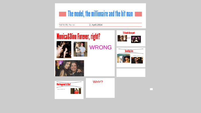 The model, the millonarie and the hitman by sarah bowron on Prezi