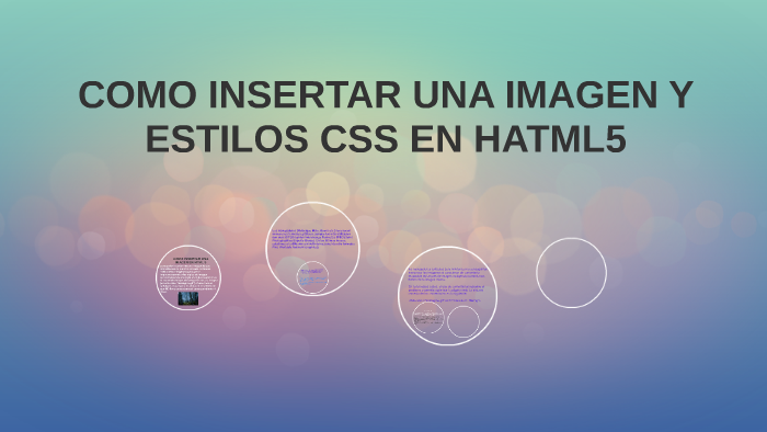 COMO INSERTAR UNA IMAGEN Y ESTILOS CSS EN HATML5 by cristian paredes on ...