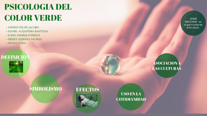 psicologia del color verde by samara salinas gomez on Prezi