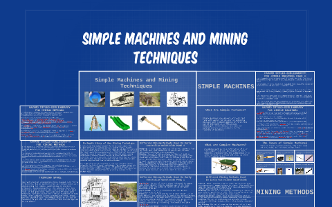 Simple Machines and Mining Techniques by Bob Chen