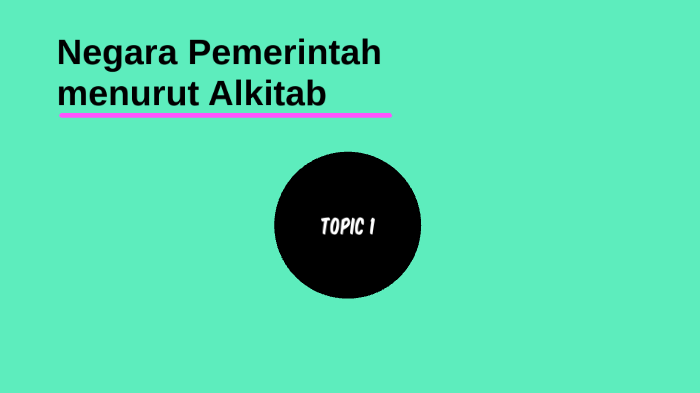 Negara Pemerintah Menurut Alkitab by grace greaty