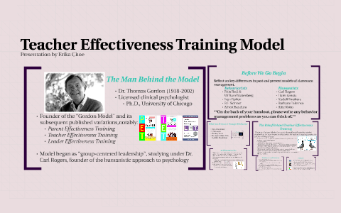 Teacher Effectiveness Training (T.E.T.) by Erika Choe on Prezi