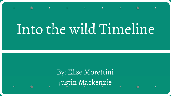 Into the wild Timeline by Elise Morettini on Prezi