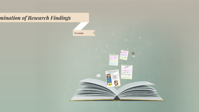 Dissemination of Research Findings by Eva Cerioni on Prezi