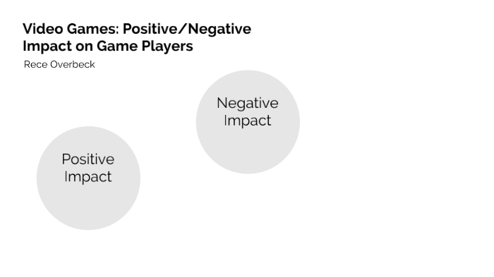 Video Games: Positive/Negative Impact on Game Players by Rece Overbeck ...