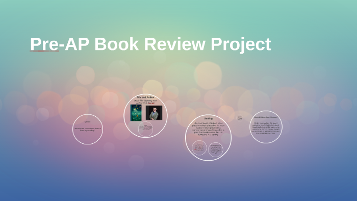 Pre-AP book review project by Mandy Mongeon on Prezi