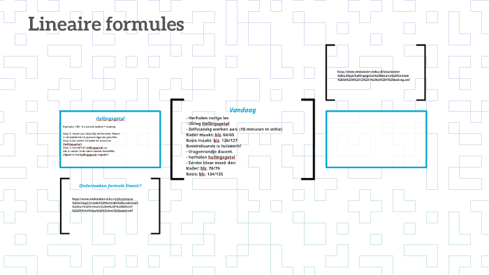 Lineaire formules by S Quist on Prezi