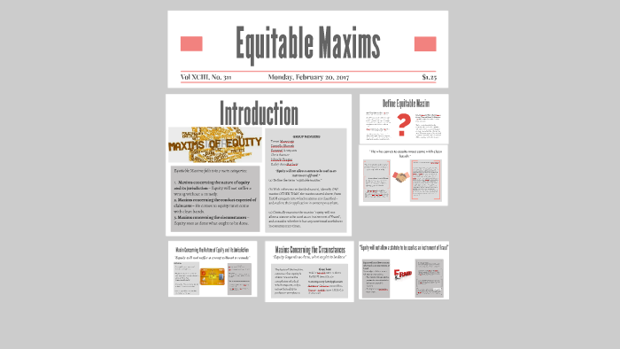 Equitable Maxims by Tonesa Munnings on Prezi