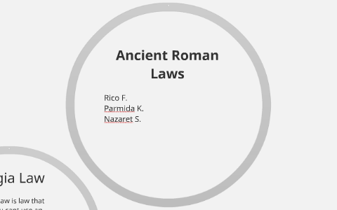 Ancient Roman Laws by Rico Figueroa on Prezi