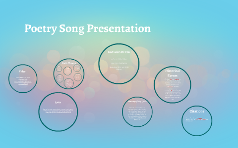 Poetry Song Presentation by Courtney Branch on Prezi