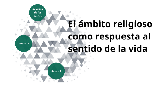 El ámbito religioso como respuesta al sentido de la vida by Sara ...