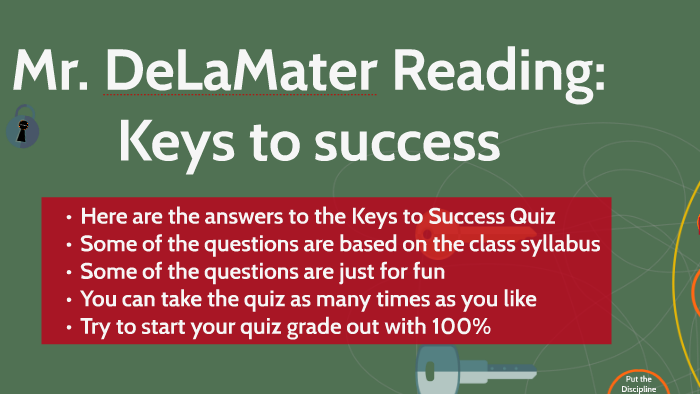 Reading Keys to success by Matthew DeLaMater on Prezi