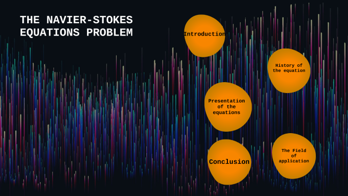 PRESENTATION OF THE NAVIER-STOKES EQUATIONS PROBLEM by Marion ...