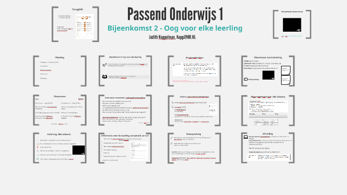 PO1 Les 2 'Oog voor elke leerling' by Judith Koppelman on Prezi
