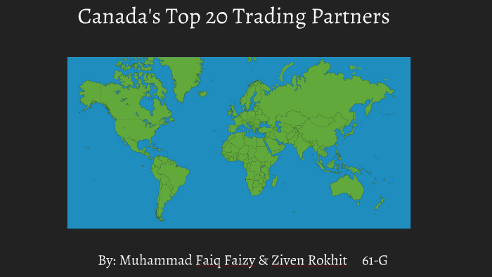 Top 20 Trading Partners of Canada by Ziven Rokhit