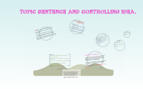 TOPIC SENTENCE AND CONTROLLING IDEA. by veronica Garcia Valle on Prezi