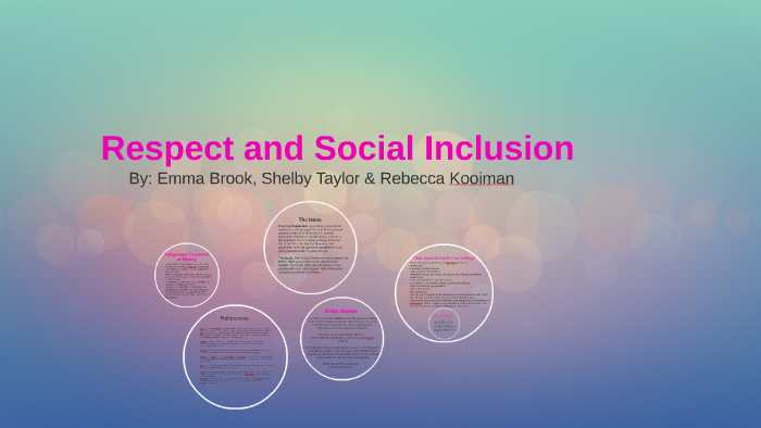 Respect and Social Inclusion by Rebecca Kooiman