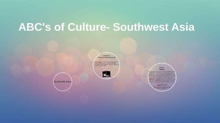 ABC's of Culture- Southwest Asia by Danielle Kane on Prezi