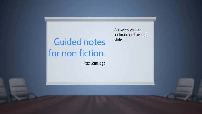 Main idea and authors purpose guided notes by Yazmin catastrophe on Prezi