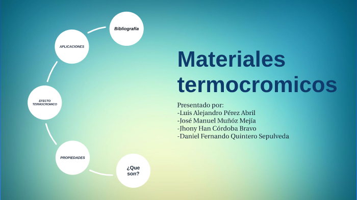 Materiales termocromicos by Luis Pérez on Prezi