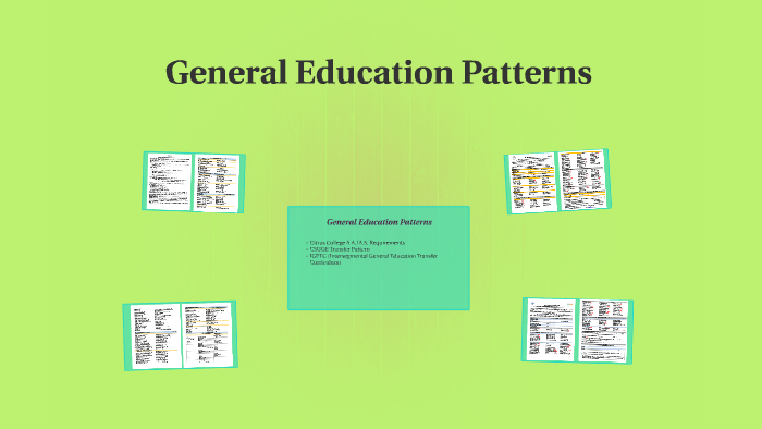 General Education Patterns by Erick Sanzon on Prezi