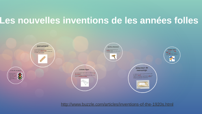 Les nouvelles inventions de les années folles by leah wilson on Prezi