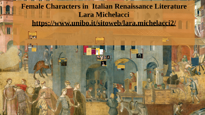 Female Characters in Renaissance Italian Literature by Lara Michelacci ...