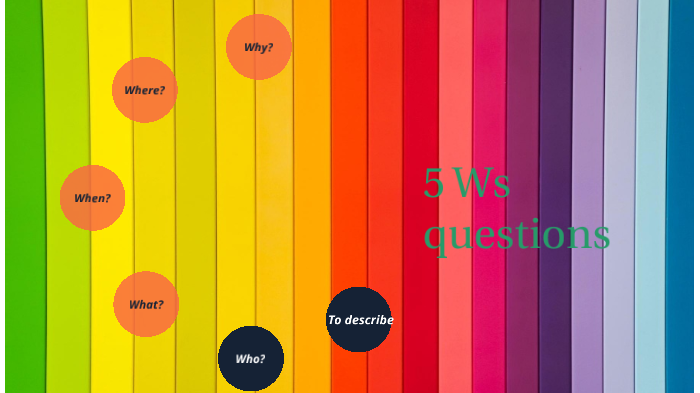 the 5 Ws questions by donatella miscioscia on Prezi