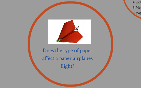 Does the type of paper affect a paper airplanes flight? by on Prezi