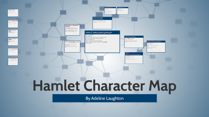 Hamlet Character Map by Adeline Laughton