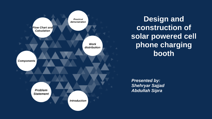 Design and Construction of Solar Powered cell phone charging booth by ...