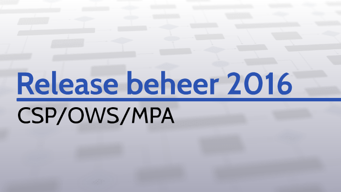 Release beheer by Mark Mes on Prezi
