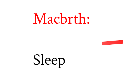Sleep in Macbeth by Adam Michael on Prezi
