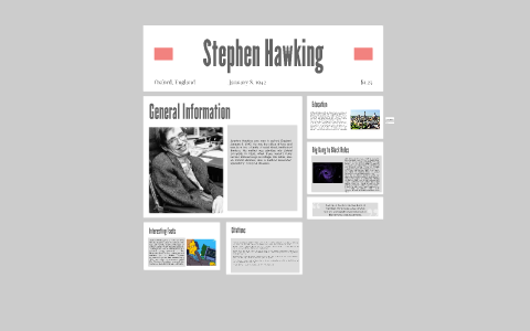 Stephen Hawking by Natalie Loy on Prezi