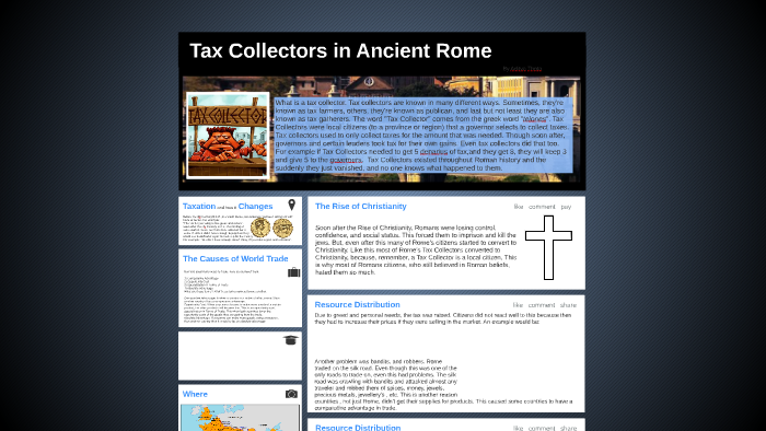 Tax Collectors in Ancient Rome by Aditya Thota on Prezi