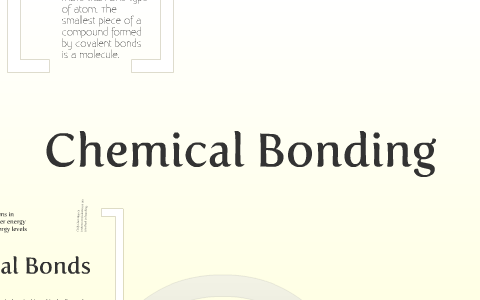 Chemical Bonding by Jerry Wilson on Prezi