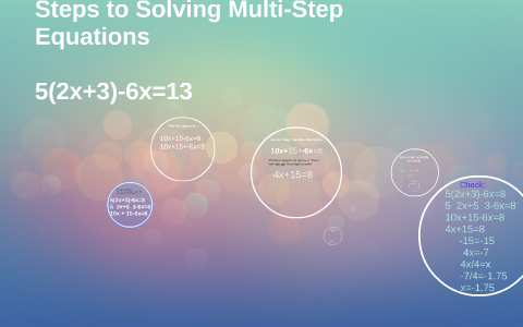 Steps to Solving Multi-Step Equations by Cynthia Rodriguez on Prezi