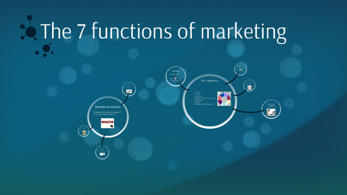 The 7 functions of marketing by Nick Ramsey