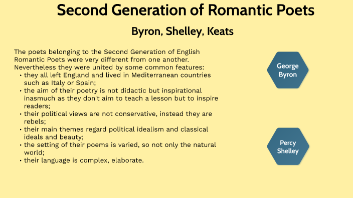 Second Generation of Romantic Poets by Alberto Cappellini on Prezi